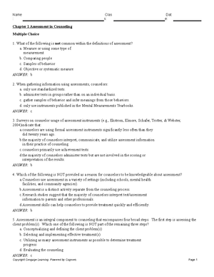 Chapter 1 Assessment in Counseling - : s: e: Chapter 1 Assessment in ...