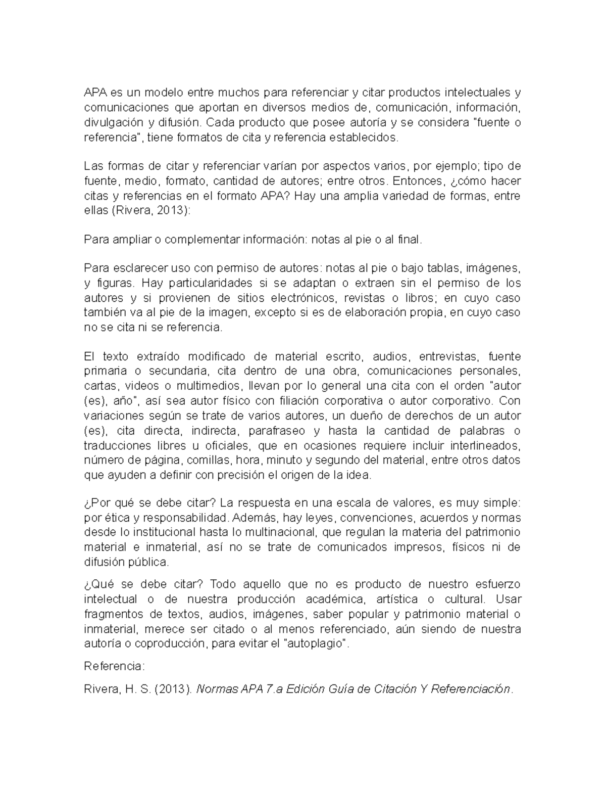 Cómo hacer citas y referencias en formato APA - APA es un modelo entre ...