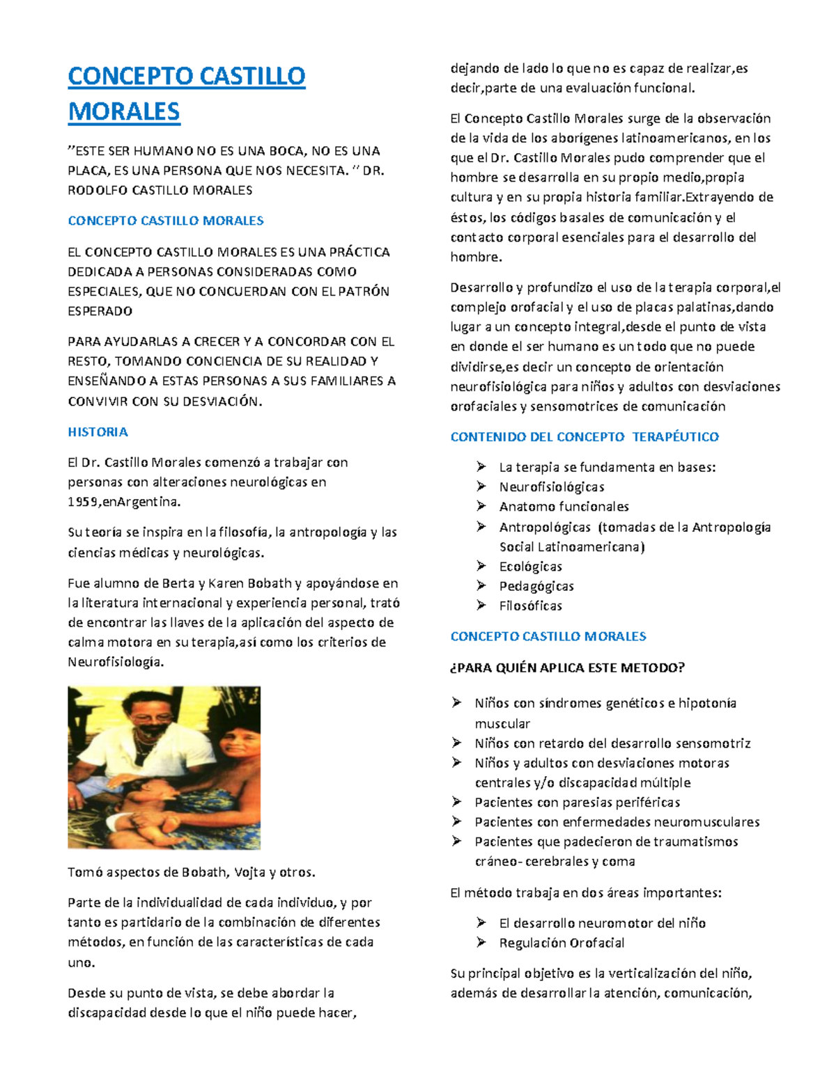 Concepto Castillo Morales - CONCEPTO CASTILLO MORALES 99ESTE SER HUMANO NO ES UNA BOCA, NO ES ...