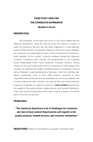 CASE Study Analysis - Skyhigh Experience - CASE STUDY ANALYSIS SKYHIGH ...