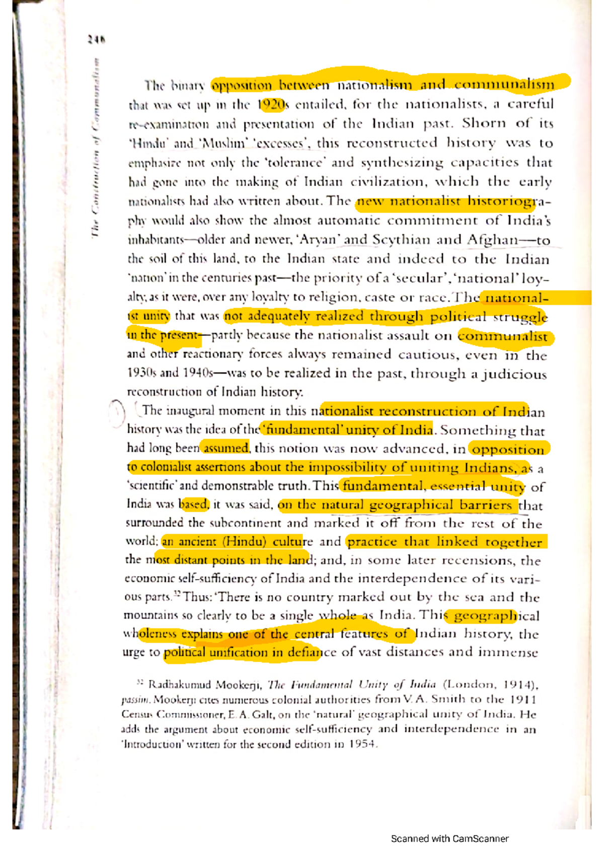 Gyanendra Pandey, Construction of Communalism 2 - History Generic - Studocu