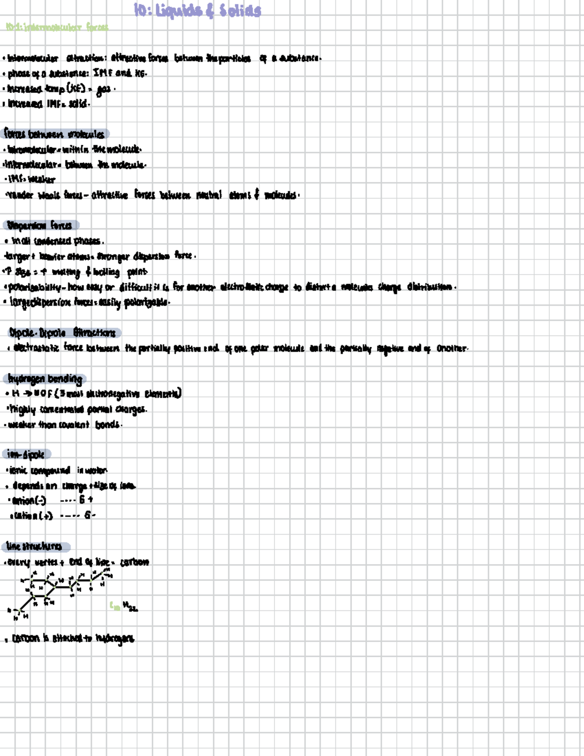 Liquids and solids - 10 : Liquids &Solids 10 · 1 : intermolecular ...