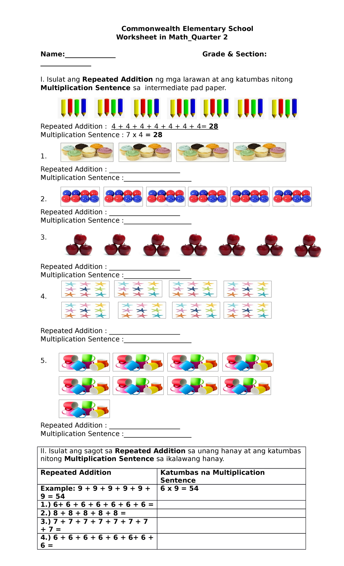 Math activity 1 Q2 - practice materials and notes - Commonwealth ...