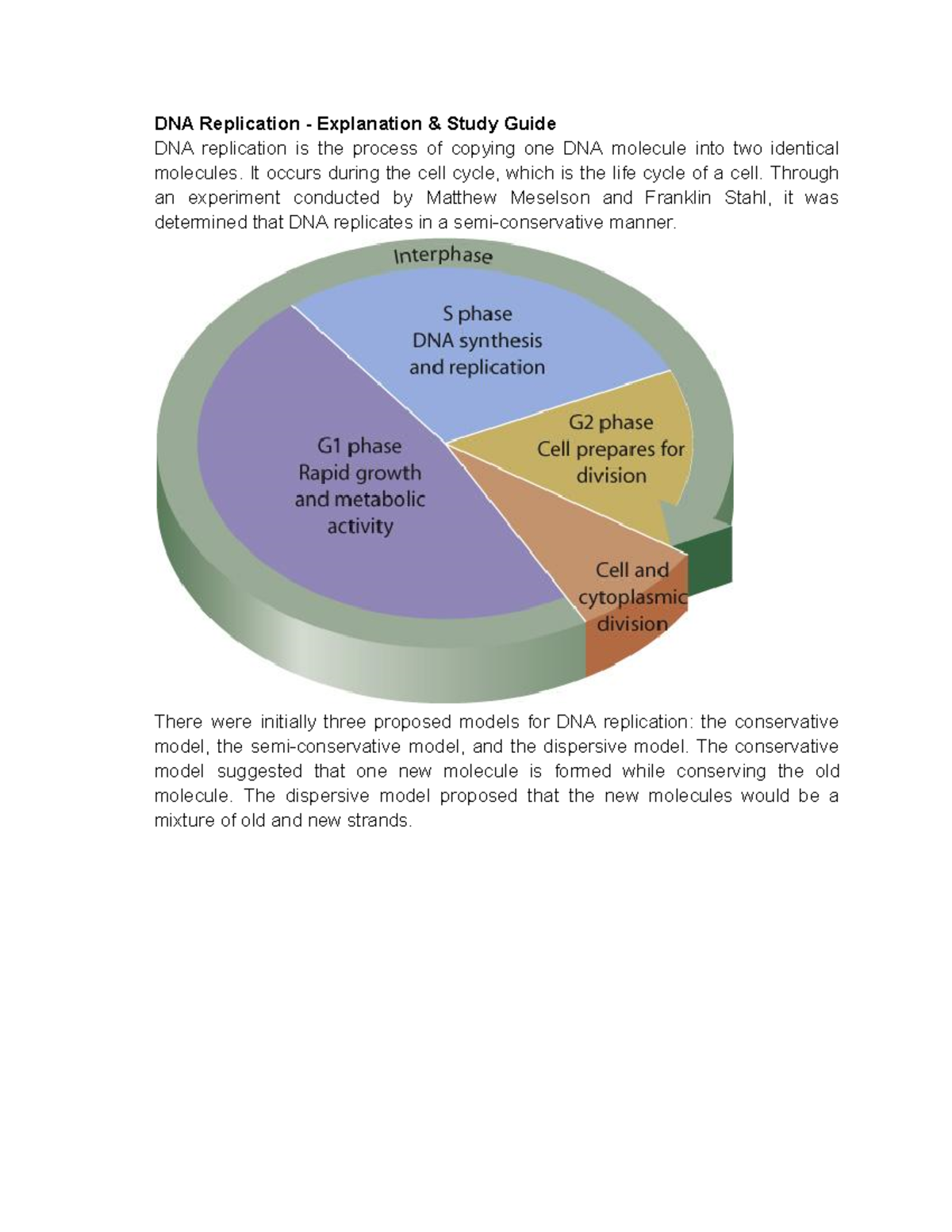 DNA Replication - Explanation and Study Guide - DNA Replication ...