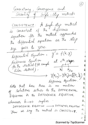 MTL712 Consistency Convergence Stability - Department of Mathematics ...
