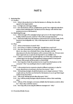 Unit 2 writing structure - Unit 2 – Developing a Marketing Campaign ...