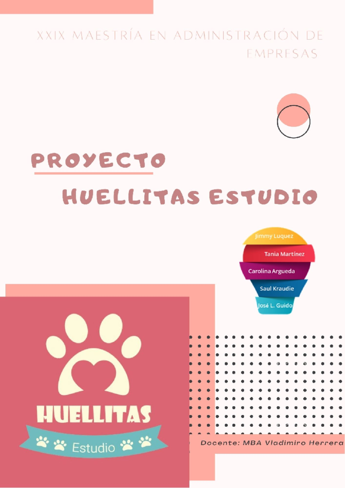 100 Proyecto Huellitas - CONTENIDO RESUMEN EJECUTIVO CAPÍTULO I: NATURALEZA PROCESO CREATIVO ...
