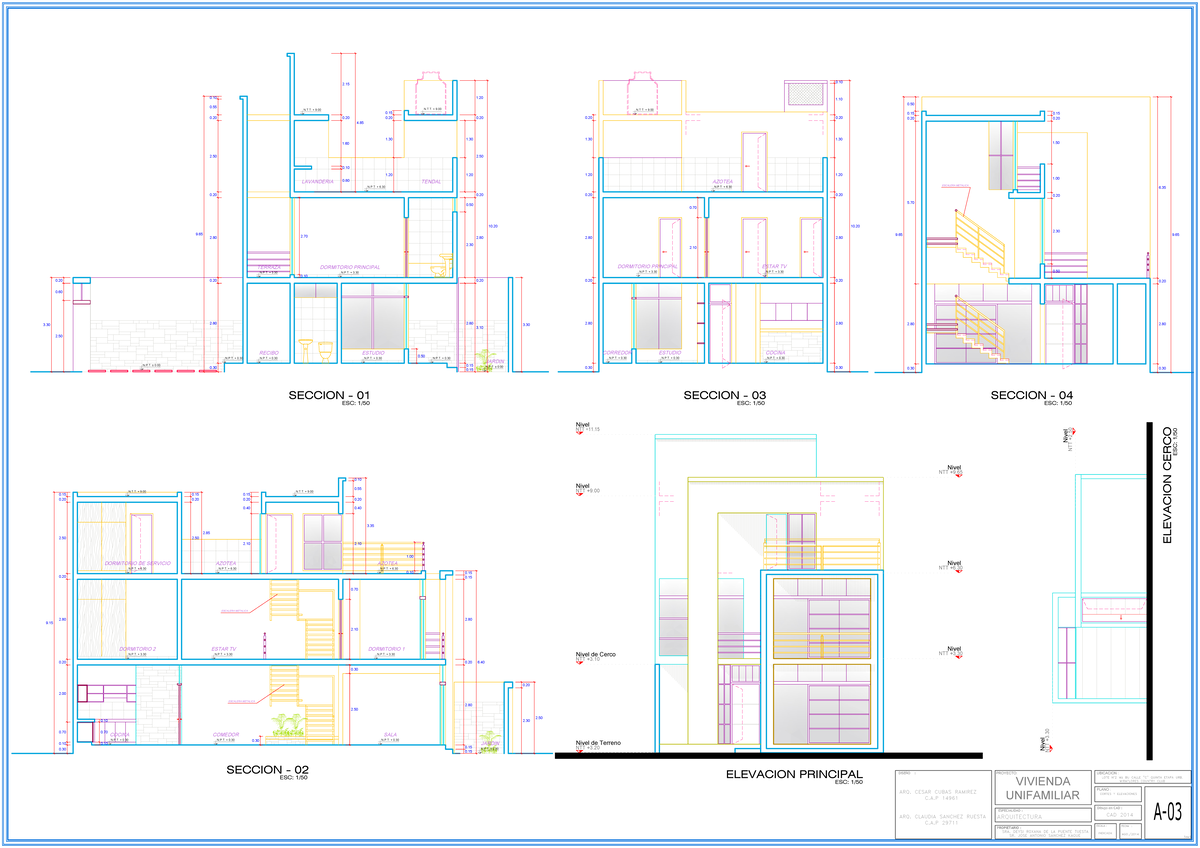 Cortes jon-TA-03-1-Layout 1 - 2. LAVANDERIA N.P. + 6 TENDAL ####### N.T ...