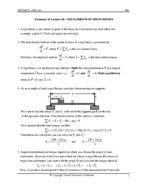PHY101 handout complete - PHYSICS 101 AN INTRODUCTION TO PHYSICS This ...