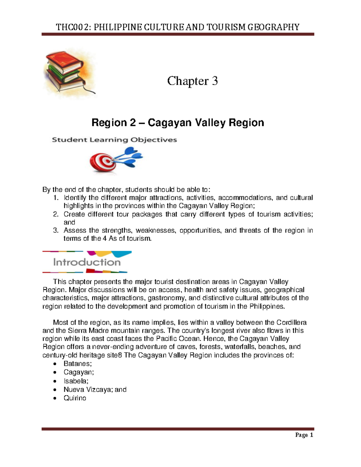 Copy of Chapter 3 - Philippine Tourism Geography AND Culture - Region 2 ...