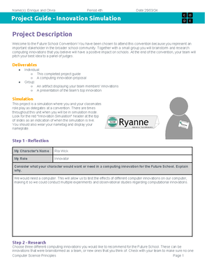 Performance Task - Graphing Conic Sections - Student Guide - Assignment Summary For this ...