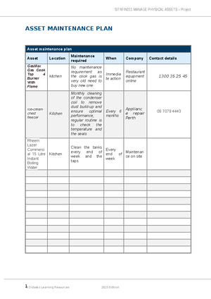 Student Assessment - BSBWHS616 Apply safe design principles to control ...