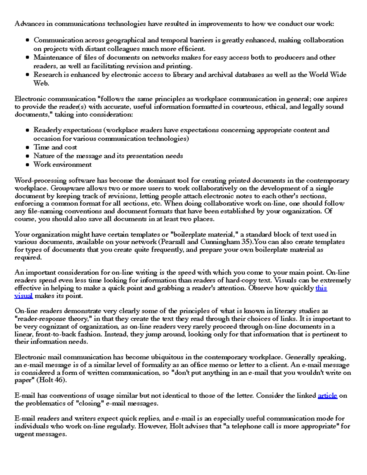 2.4 Electronic Communication - Advances in communications technologies ...