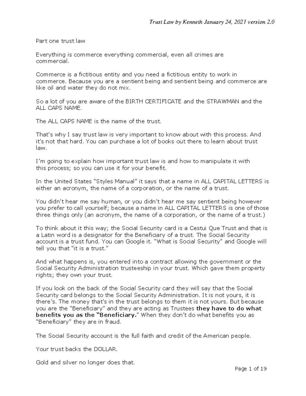 Law-of-trusts 2 - Breakdown of trust law - Trust Law by Kenneth January ...