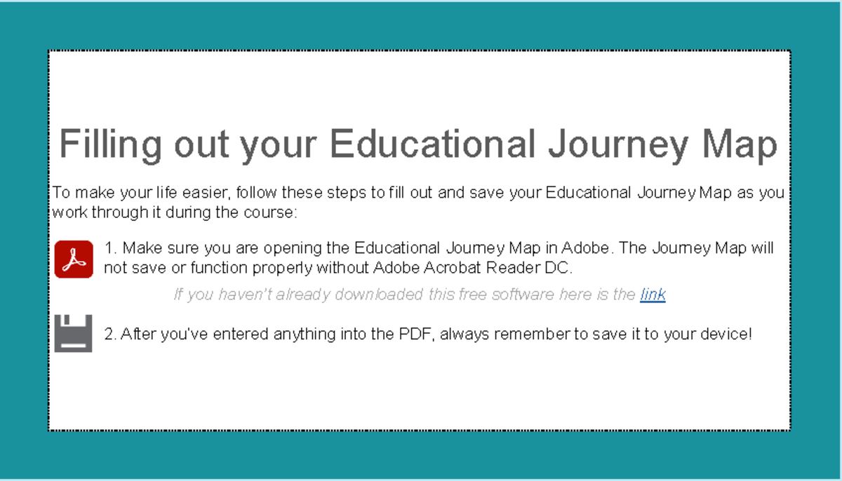Educational Journey Map - After you’ve entered anything into the PDF ...