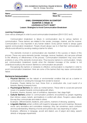 OCC Learning Activity Sheet WEEK 2 converted - STO. DOMINGO NATIONAL ...