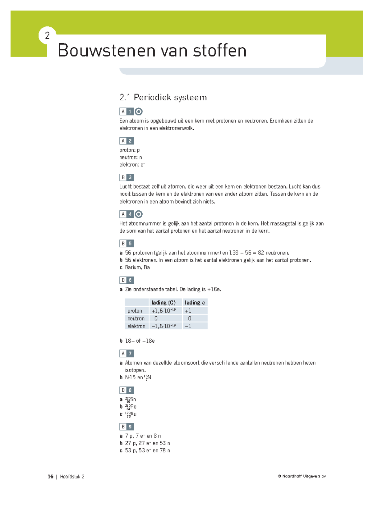 Hf 2 4H Bouwstenen van stoffen - 16 | Hoofdstuk 2 © Noordhoff Uitgevers ...