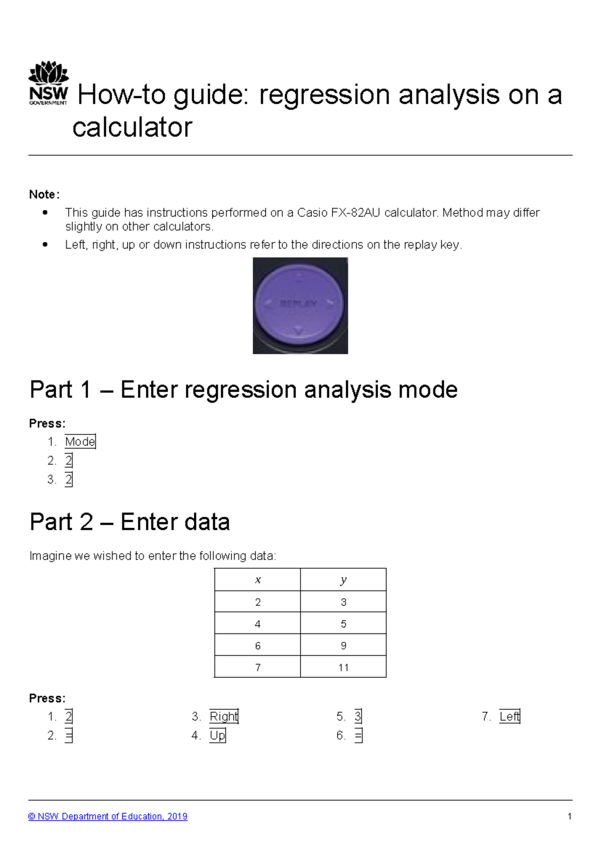 MS S4 how-to-guide-calculator-regression-analysis - How-to guide ...