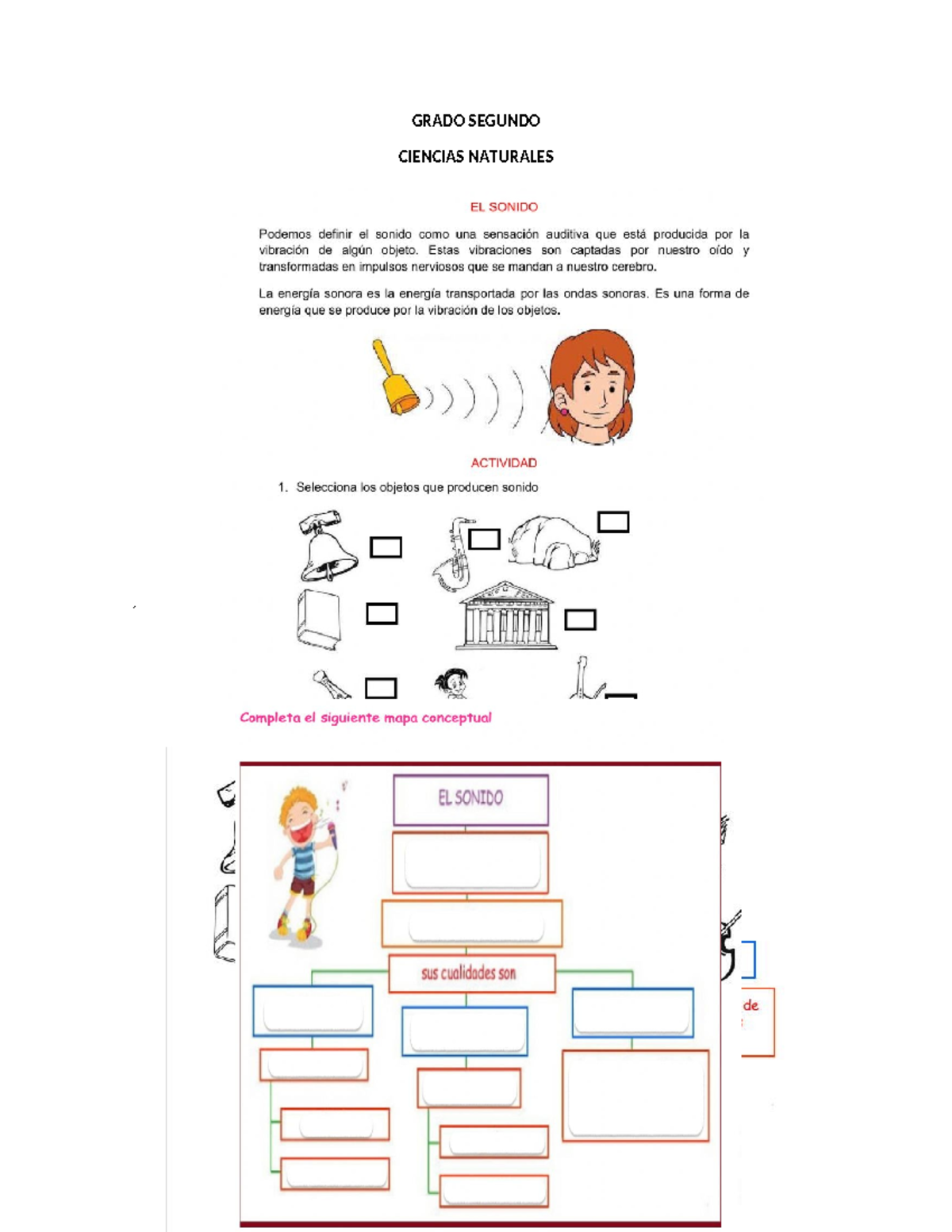 Grado Segundo EL Sonido - Ciencias 300523 - GRADO SEGUNDO CIENCIAS ...
