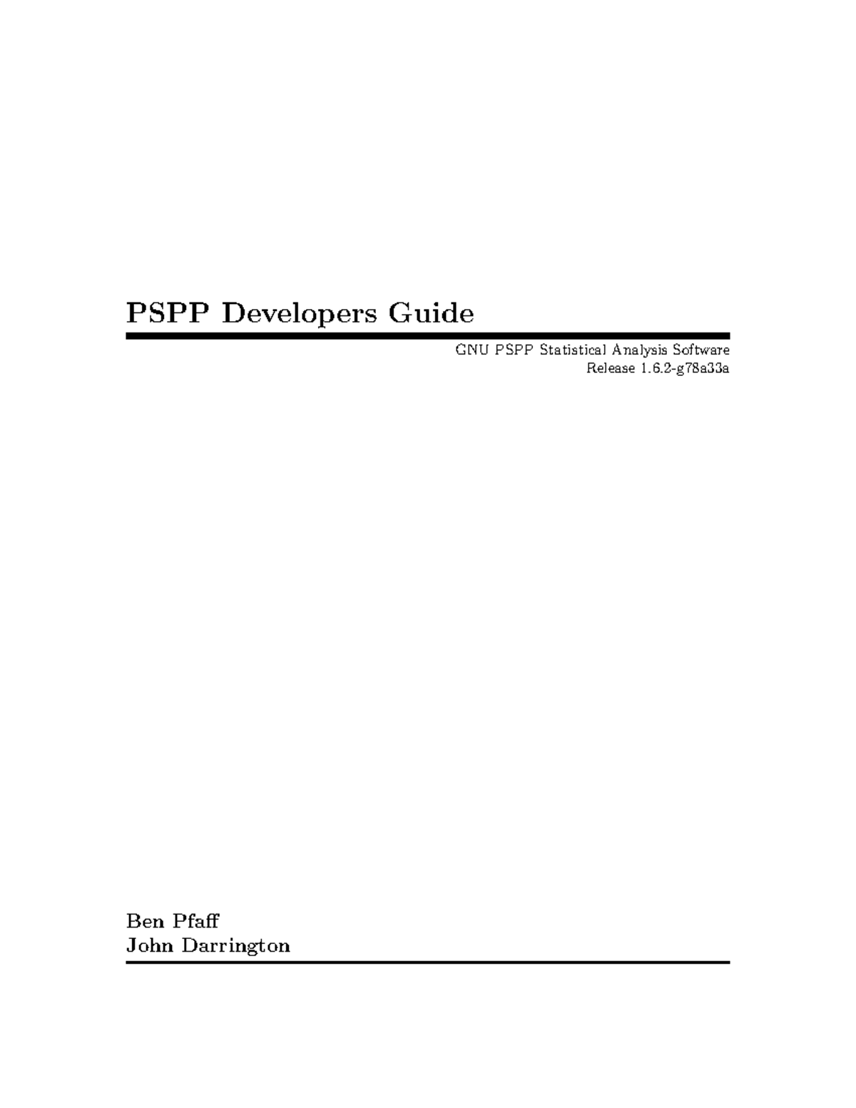 Pspp-dev - espero les ayude - PSPP Developers Guide GNU PSPP Statistical Analysis Software ...