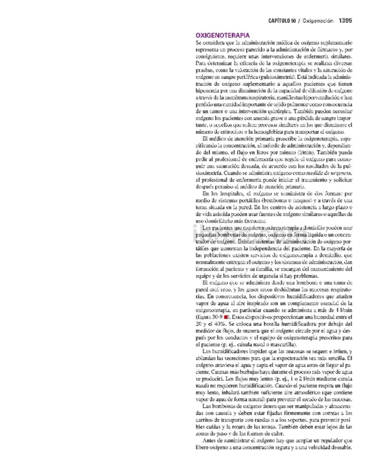 oxigenoterapia sjsjs - CAPÍTULO 50 / Oxigenación 1 3 9 5 O X IG E N O T ...