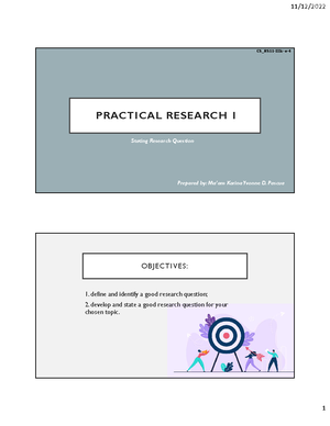 4. Rationale of the Study - PRACTICAL RESEARCH 1 Rationale of the Study ...
