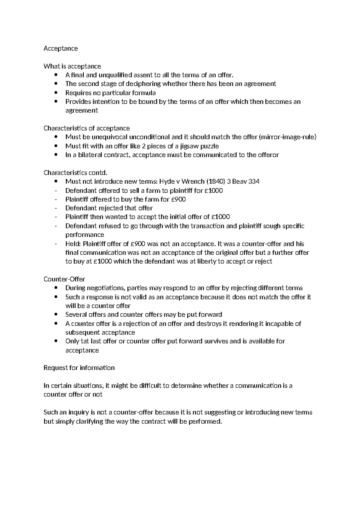 Lecture on Acceptance - Acceptance What is acceptance A final and ...