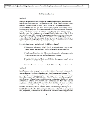 Civ Pro II Tutorial #1 - Civil Procedure Powerpoint - Civil Procedure ...