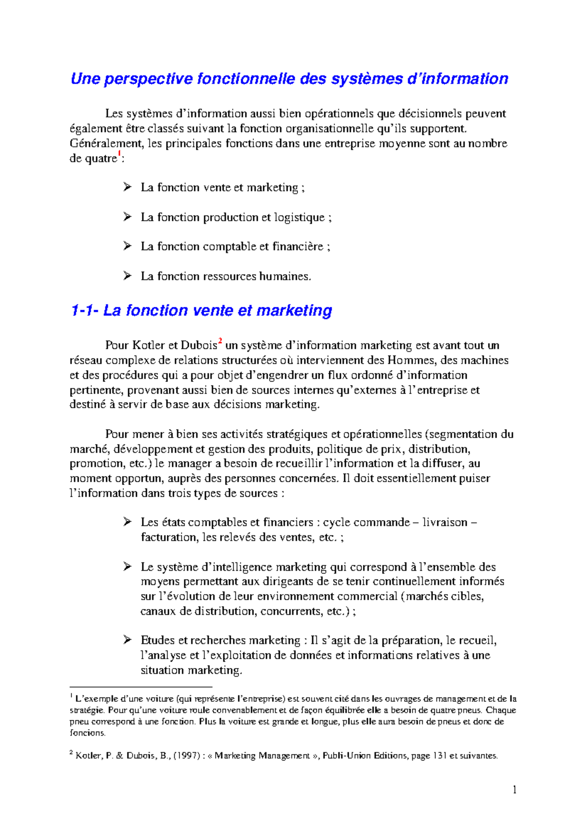 SIRH approche fonctionnelle MRH - Une perspective fonctionnelle des ...