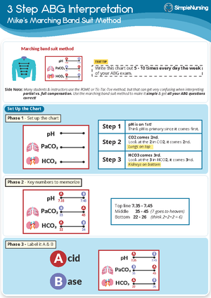 Metabolic (ABG) - ABGs - NUR 1229 - Studocu