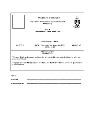 What is special about Spatial analysis lecture 1 - Involves transformations, manipulation and ...