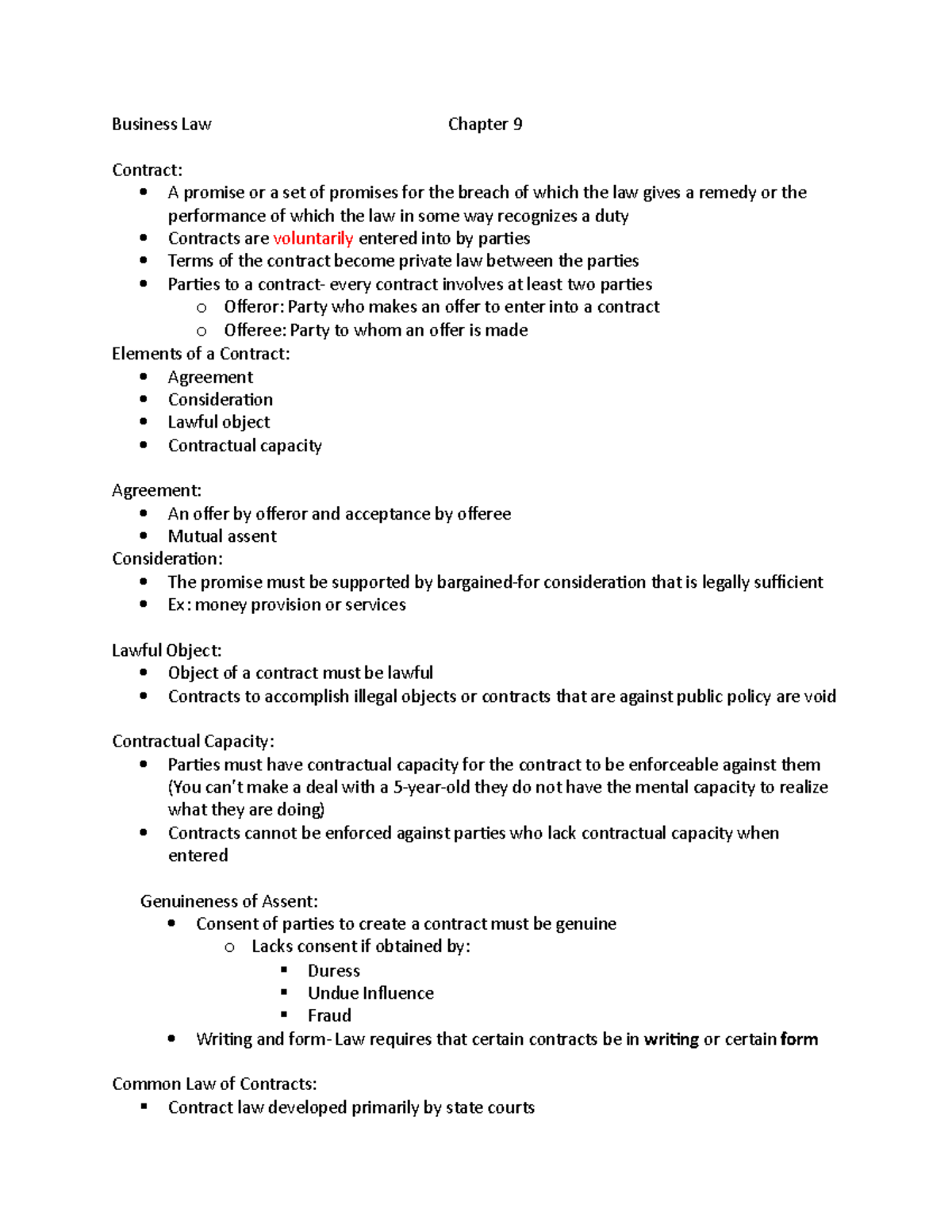 Business Law Chapter 9 - Professor Nemo - Business Law Chapter 9 ...