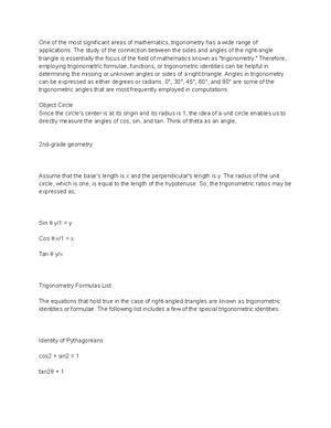 Trigonometric Identities AND Finding the Exact Values of Trigonometric ...