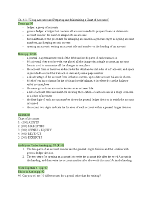 Period 5 Chapter 3 Notes - Ch. 3-1 “Recording Transactions and the ...