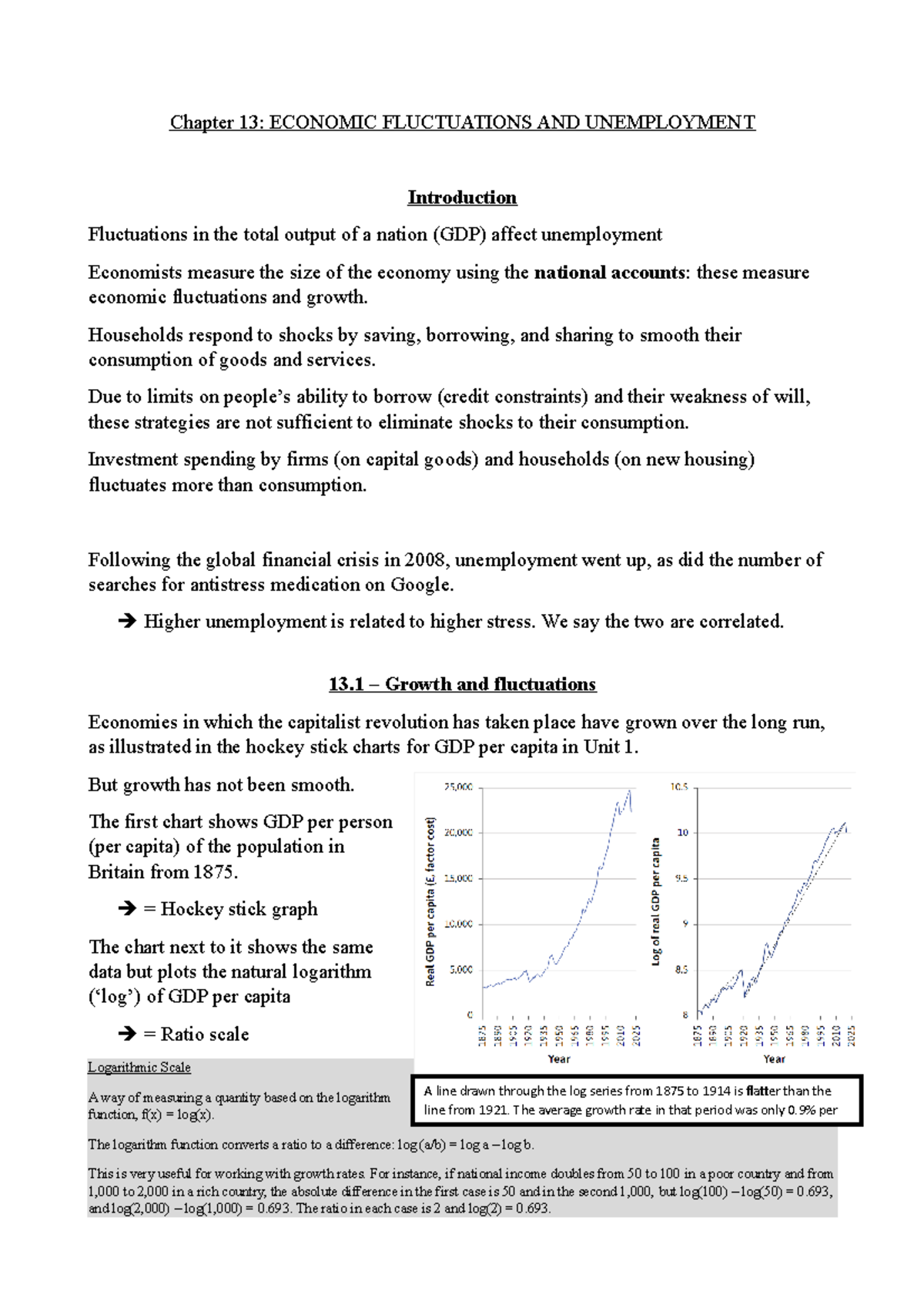 Chapter 13 - Unit 13 Core The Economy Summary - Chapter 13: ECONOMIC ...
