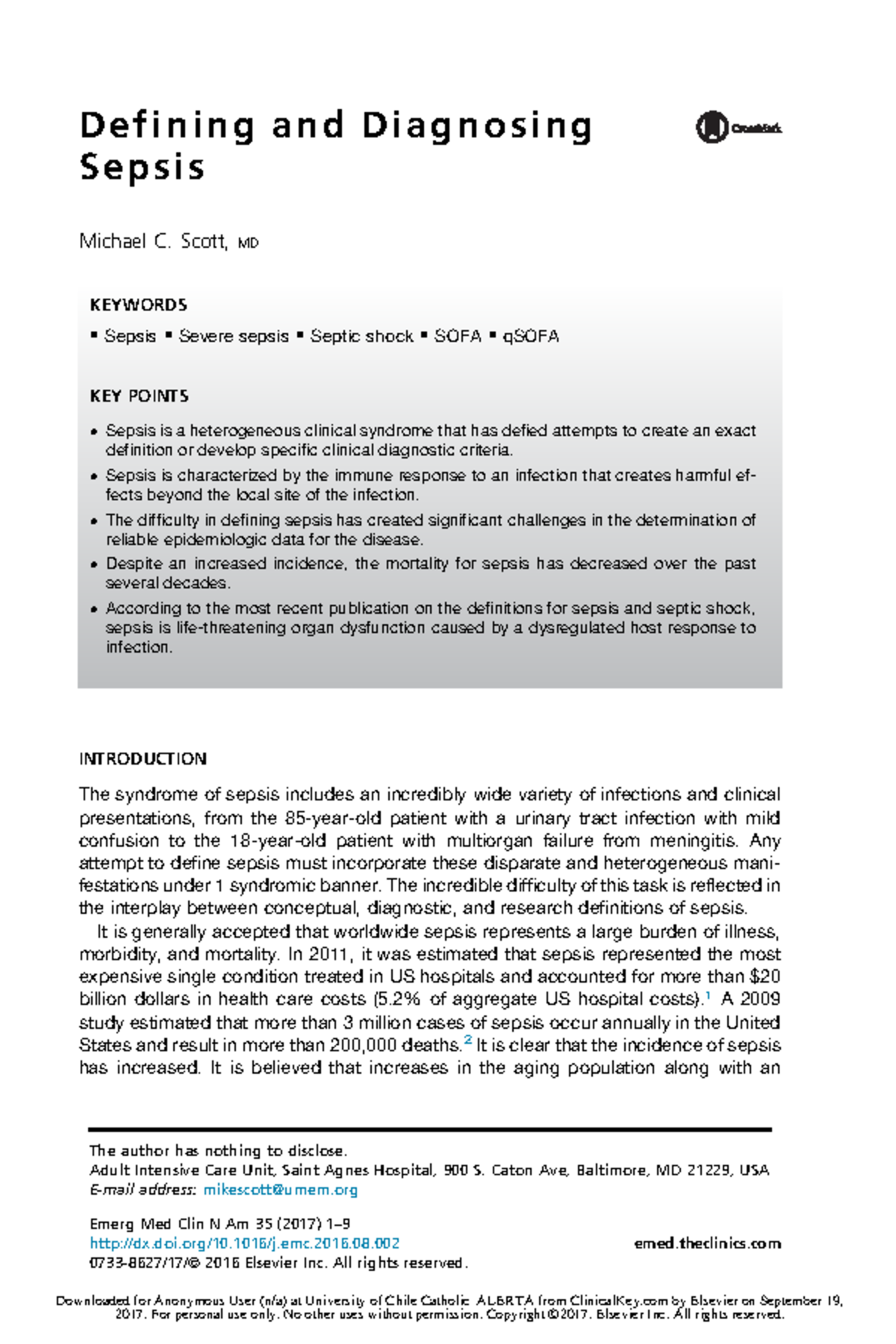 1-s2 - Medicina - D e f i n i n g a n d D i a g n o s i n g S e p s i s ...