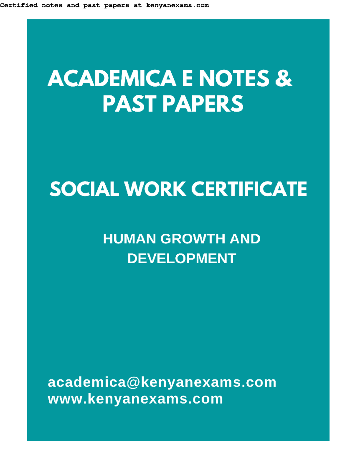 Human growth and development notes - 2 | P R E P A R E D B Y A C A D E ...