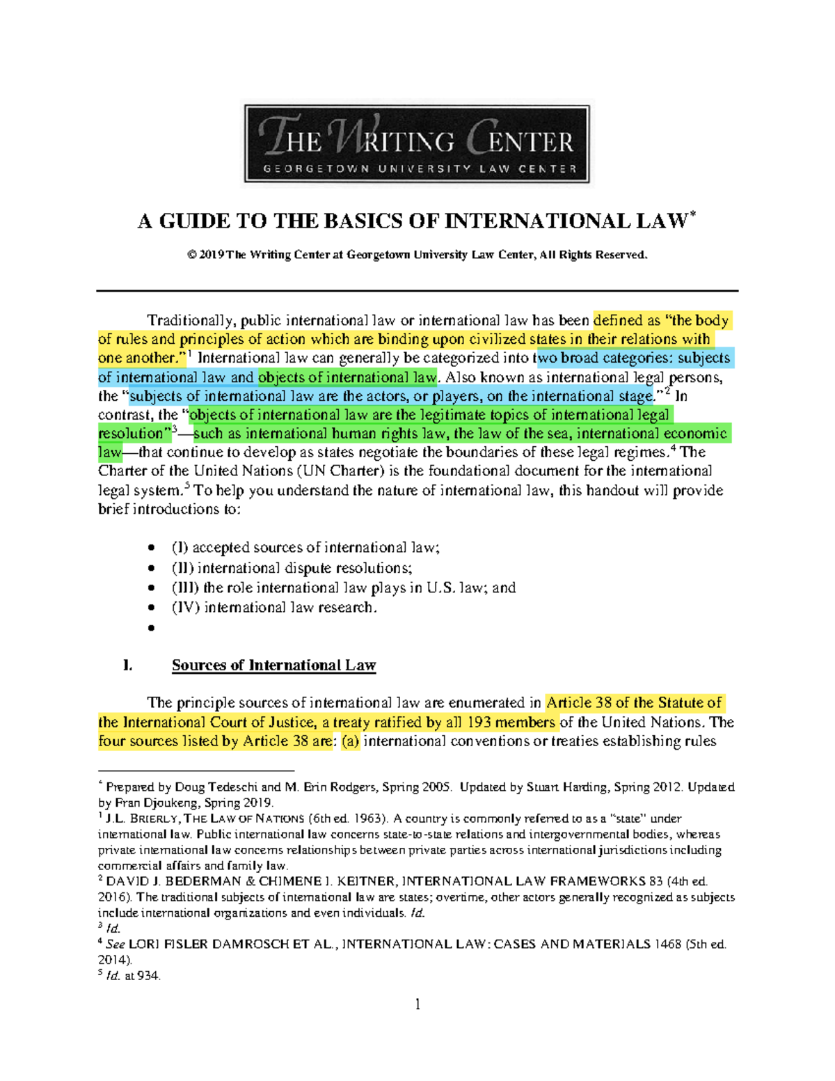 A Guide to the Basics of Intl Law - A GUIDE TO THE BASICS OF ...