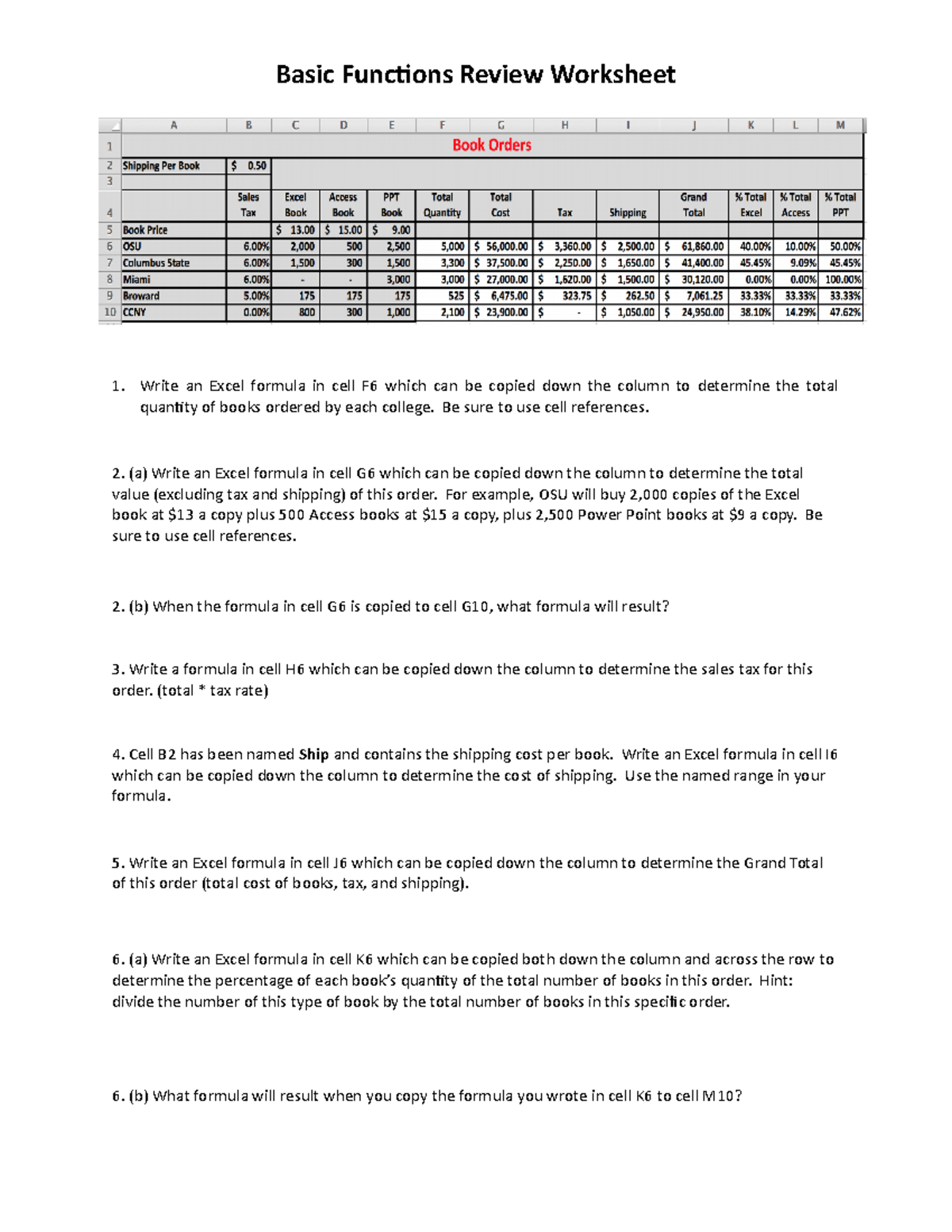 Basic Functions Review Worksheet-1 - edited for AU20-1 - Basic ...