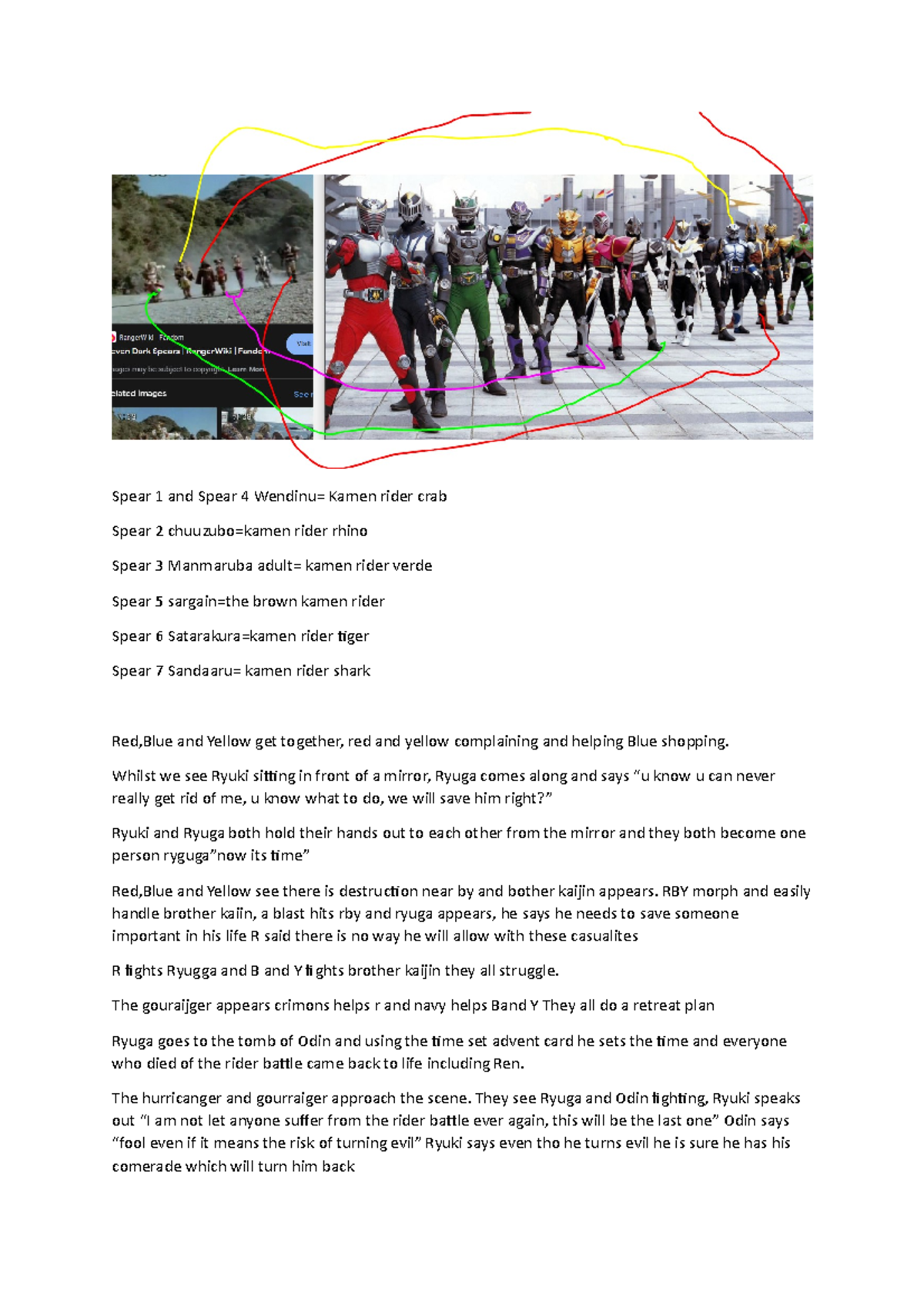 Rykui vs hurricanger v2 - Spear 1 and Spear 4 Wendinu= Kamen rider crab ...