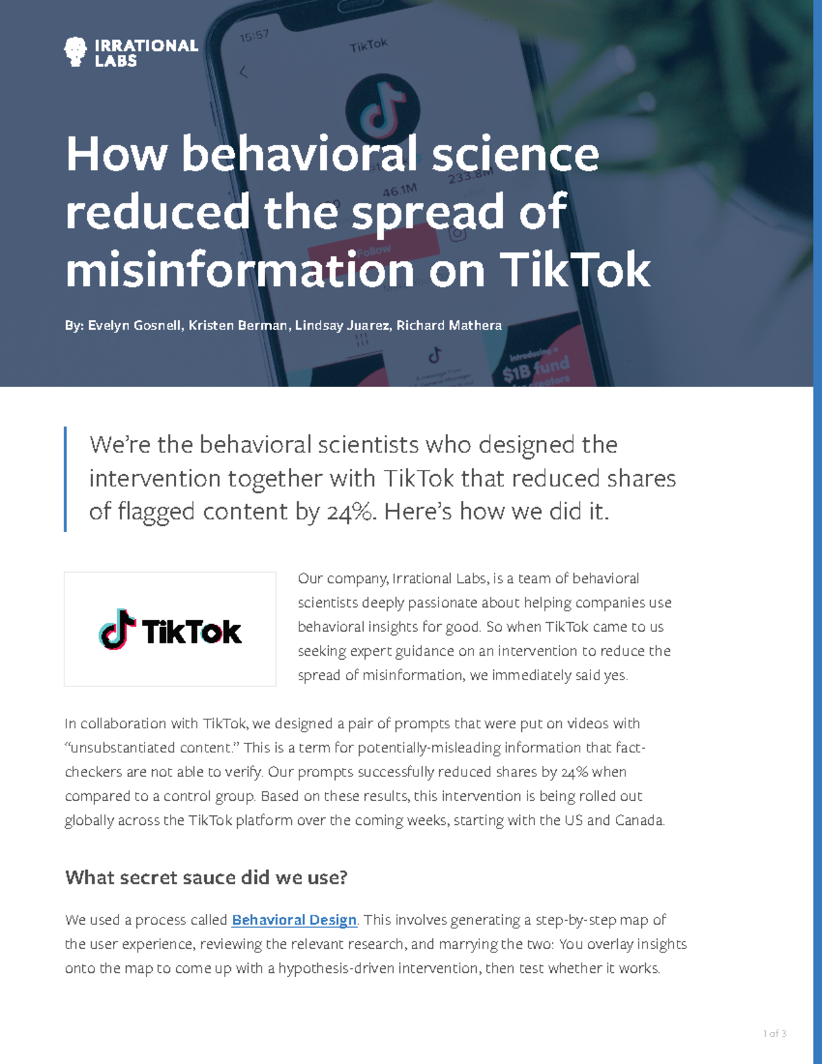 IL-Tik Tok-Whitepaper 2 - We’re the behavioral scientists who designed ...
