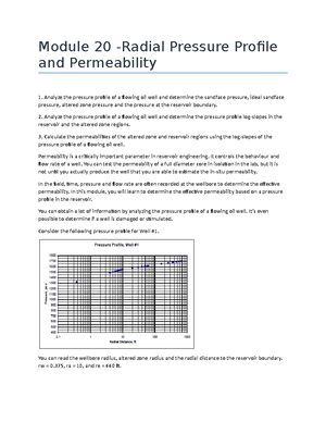 Waterflooding, Target Water and VRR - RESR344 - SAIT Polytechnic - Studocu