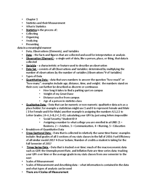 Chapter 2: Organizing Quantitative and Qualitative Data - Chapter 2 ...