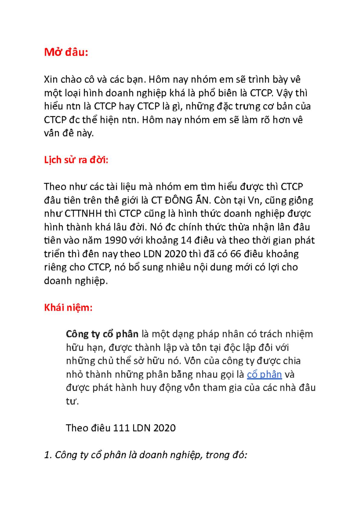 Thuye t-tri nh.docx; filename= UTF-8''Thuyết-trình - M ởđầầu: Xin chào cô và các b n. Hôm nay ...