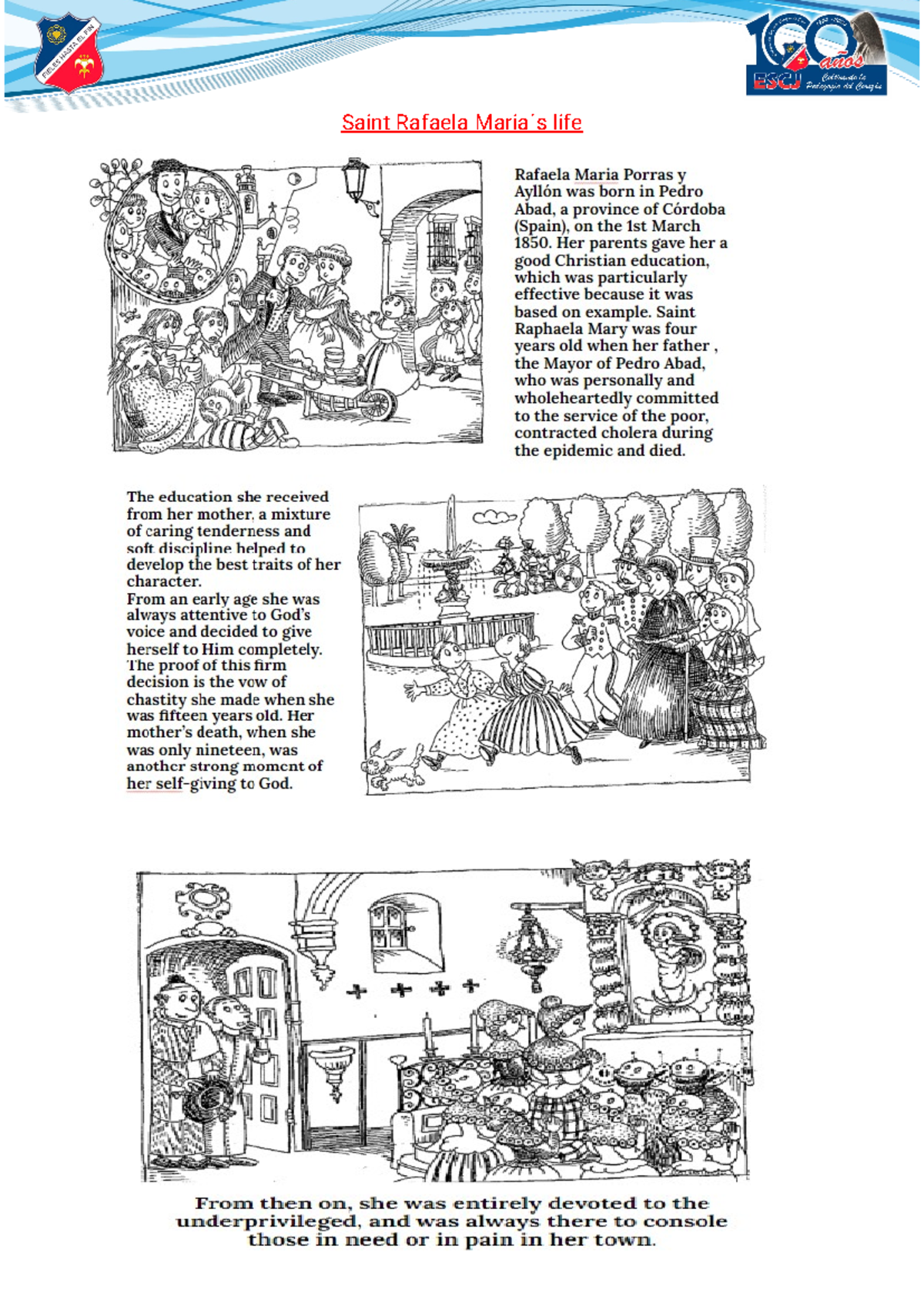 Saint Rafaela´S LIFE - Vida de Santa Rafaela Maria - Saint Rafaela ...