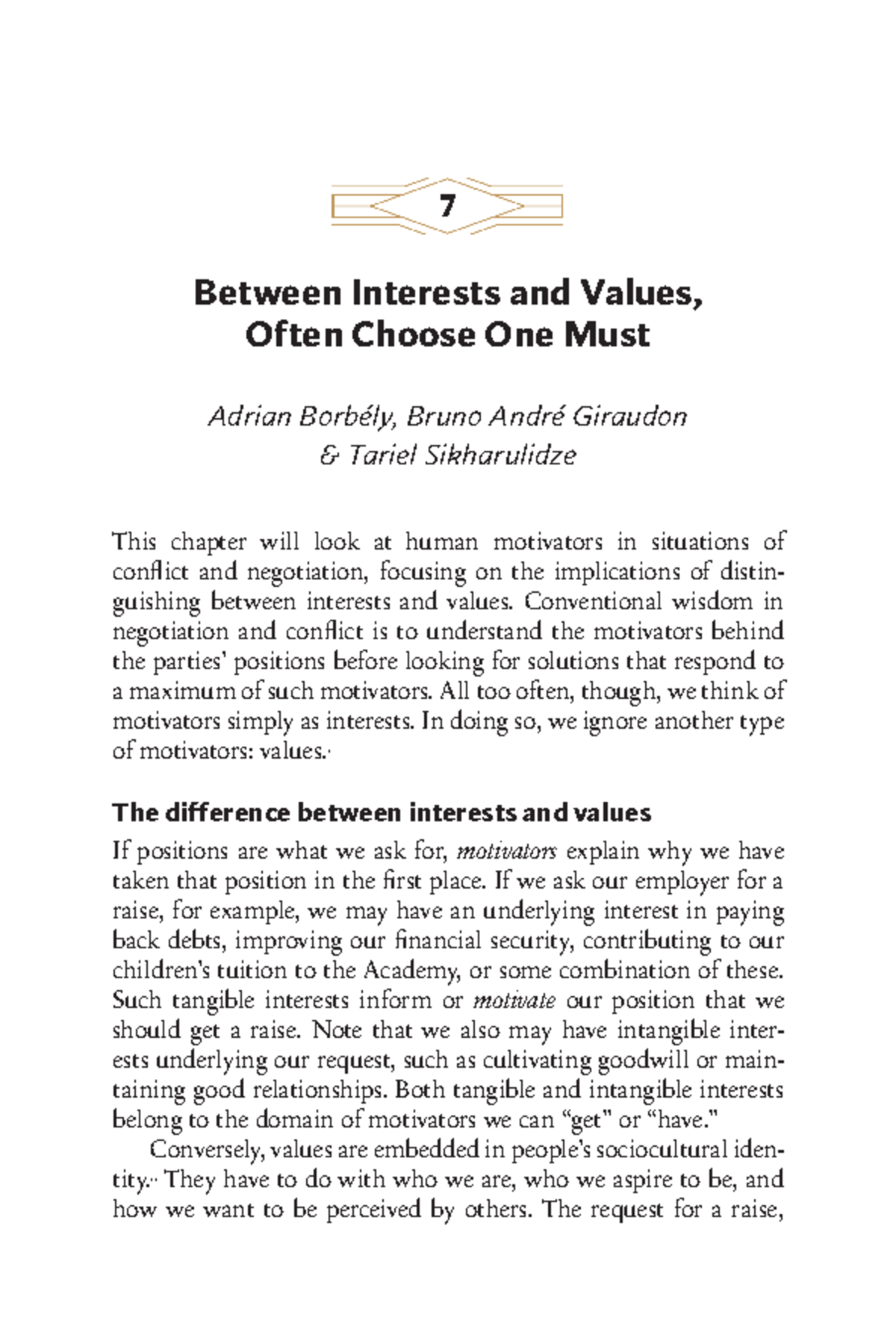 Values vs. Interests in Star Wars - 7 Between Interests and Values ...