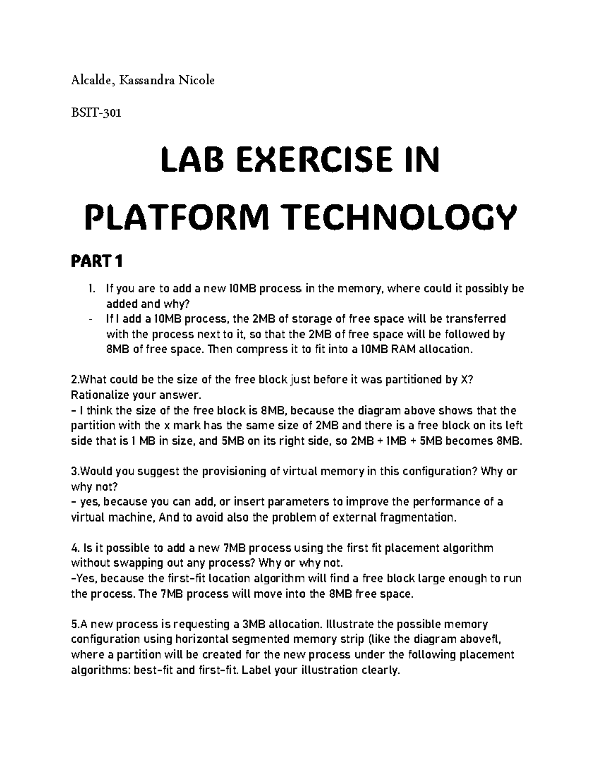 Labexer - laboratory - Alcalde, Kassandra Nicole BSIT- 301 LAB EXERCISE ...