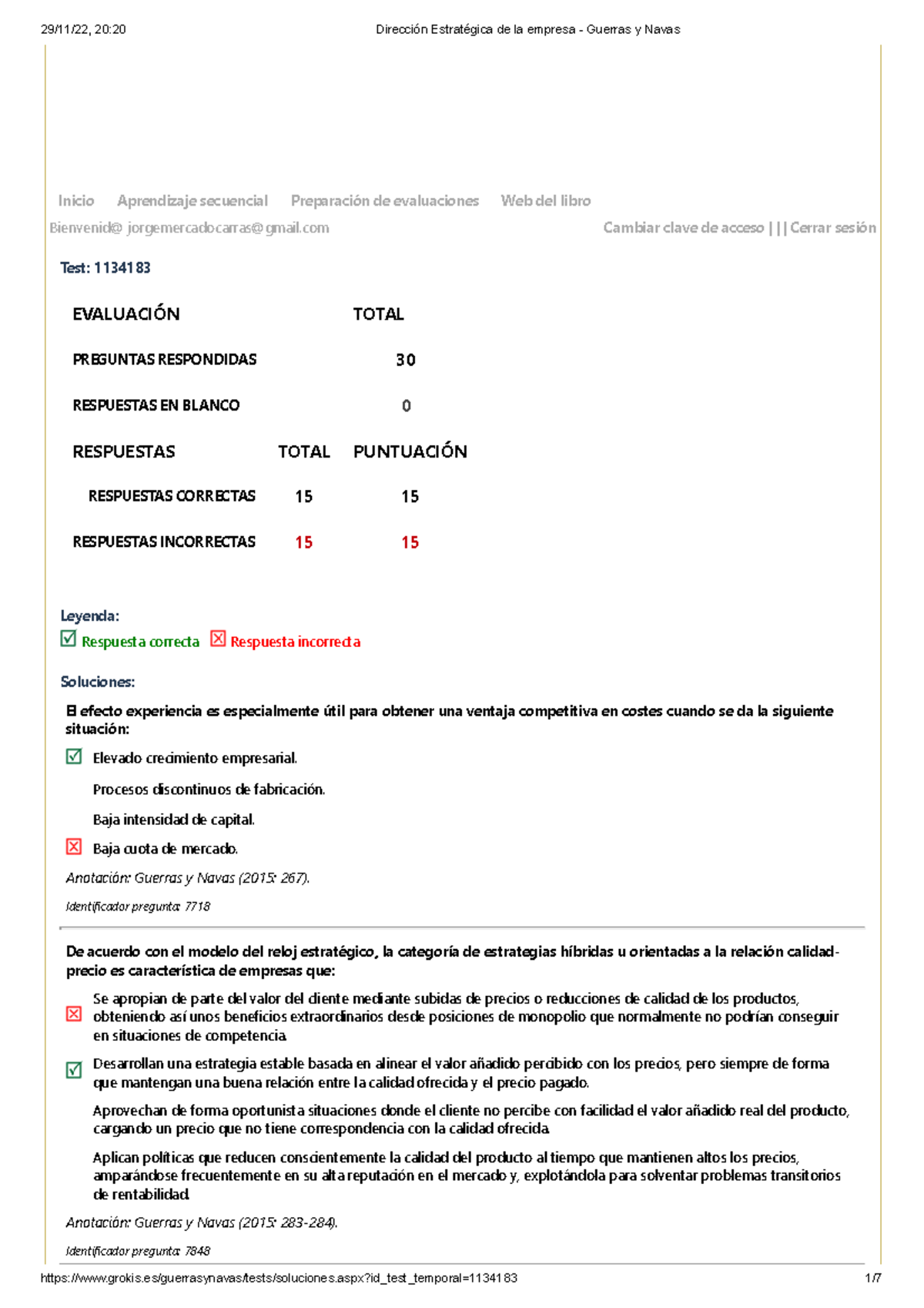 TEST 6 TEMA 7 - Test de DEPE - Inicio Aprendizaje secuencial ...