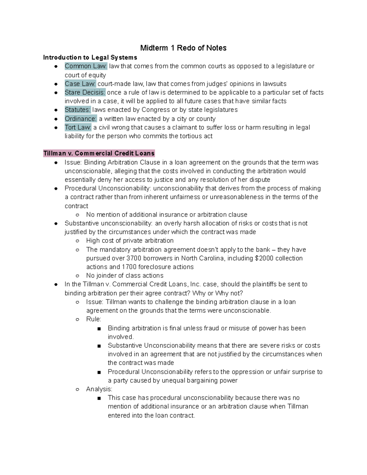 Copy of Midterm 1 Redo of Notes - Midterm 1 Redo of Notes Introduction ...