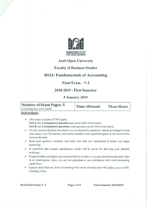 B123- chap 5- المسائل - Management practice chapter 5 summaries - B123 ...
